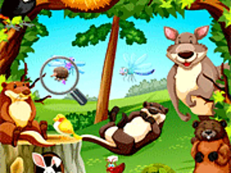 Play Jungle Hidden Animals Online For Free - Play Now on Pog.com